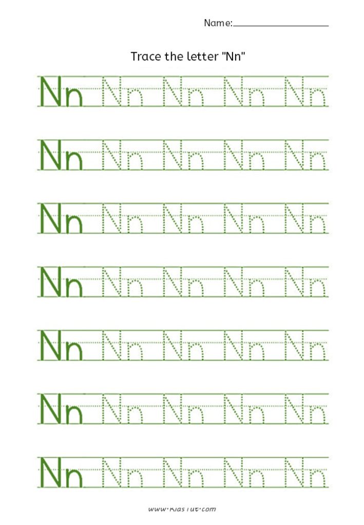 Printable Trace the Letters Worksheets for Kids - KidsTut