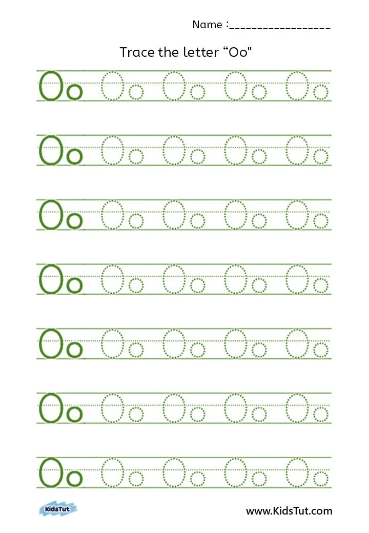 Free Trace the Letters Worksheets for Kids - KidsTut