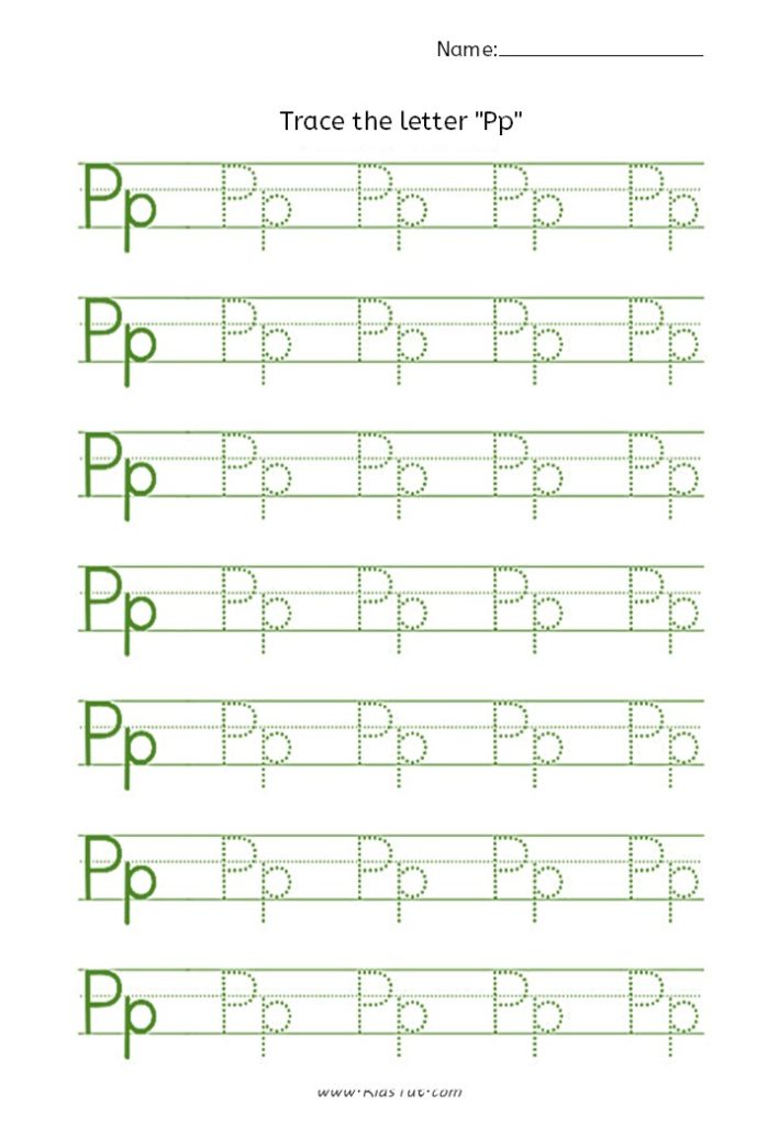 Printable Trace the Letters Worksheets for Kids - KidsTut