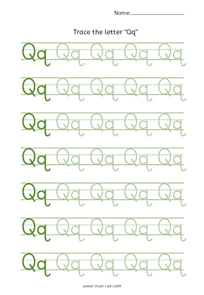 Printable Trace the Letters Worksheets for Kids - KidsTut