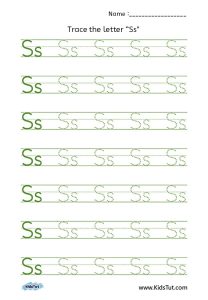 Free Trace the Letters Worksheets for Kids - KidsTut