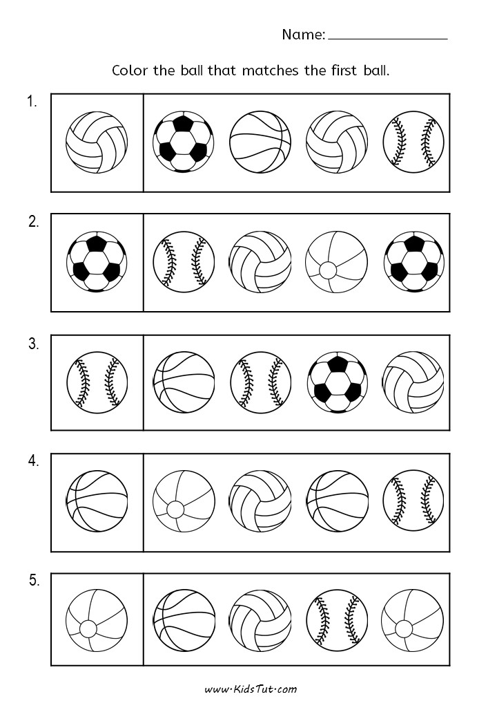 Easy Visual Perception Worksheets for Kids - KidsTut