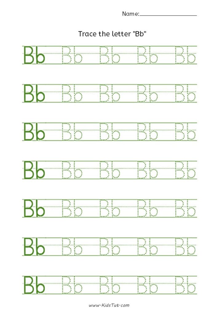 Printable Trace the Letters Worksheets for Kids - KidsTut