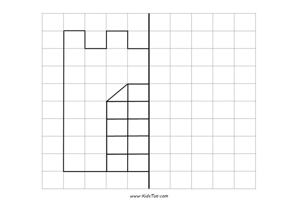 Simple Symmetry Drawing Worksheets for kids - KidsTut