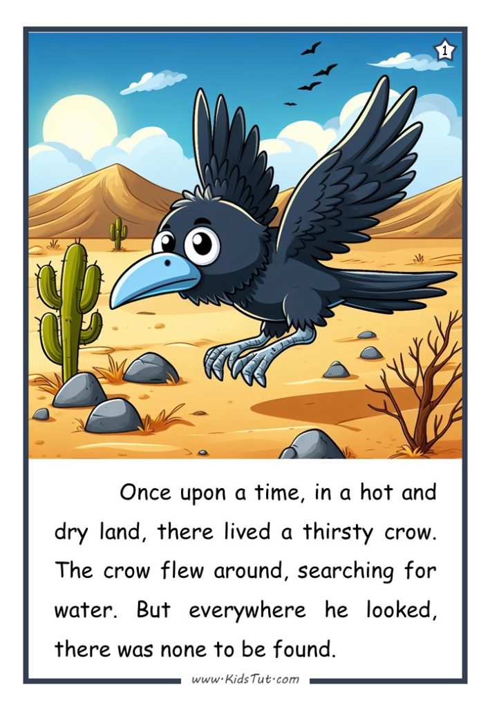 Story Time: The Clever Thirsty Crow’s Tale - KidsTut