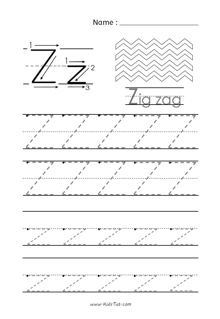 free Tracing Alphabet Worksheets for Kids - KidsTut