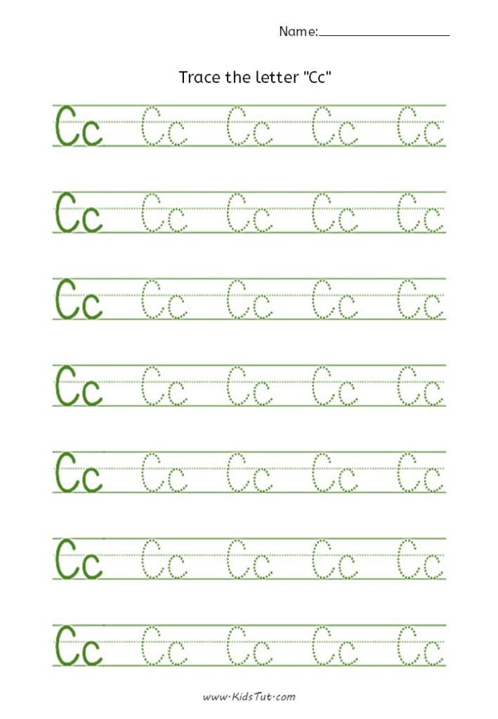 Printable Trace the Letters Worksheets for Kids - KidsTut