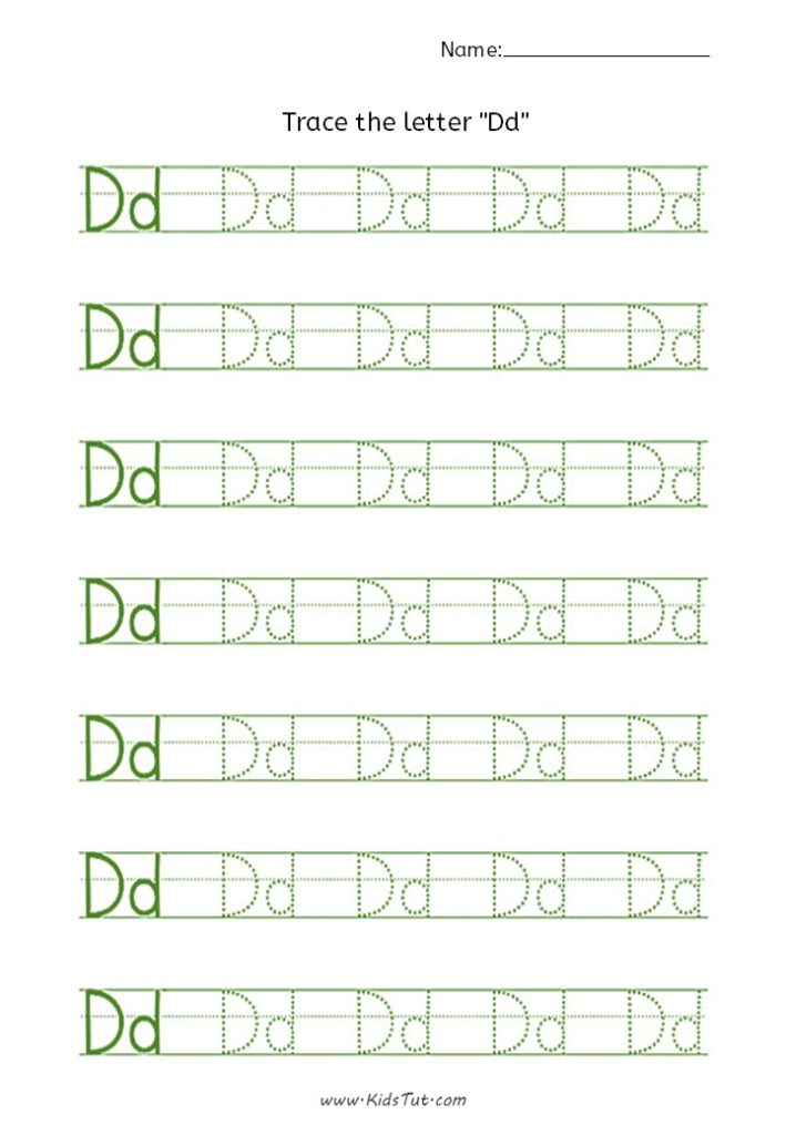 Printable Trace the Letters Worksheets for Kids - KidsTut