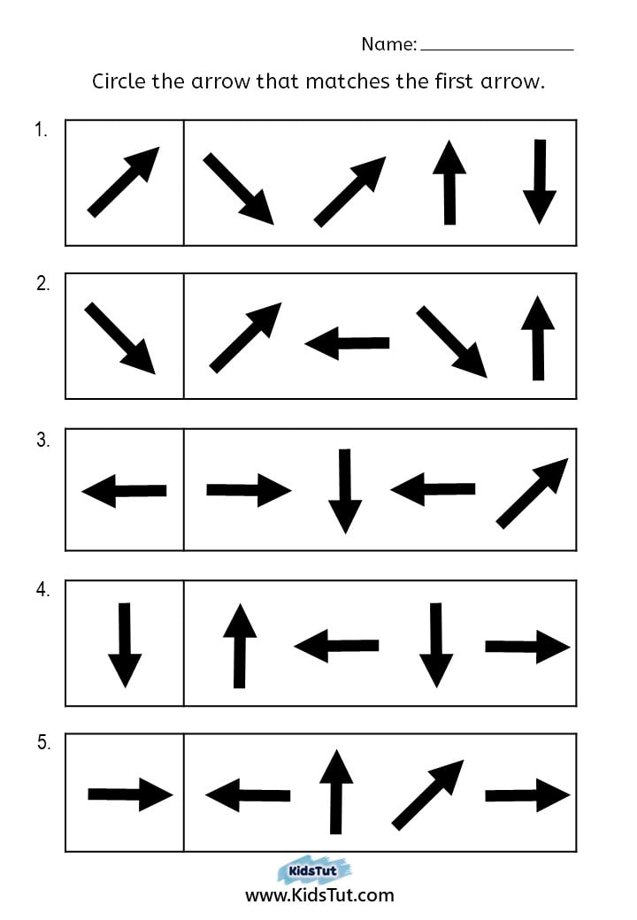 Easy Visual Perception Worksheets for Kids - KidsTut