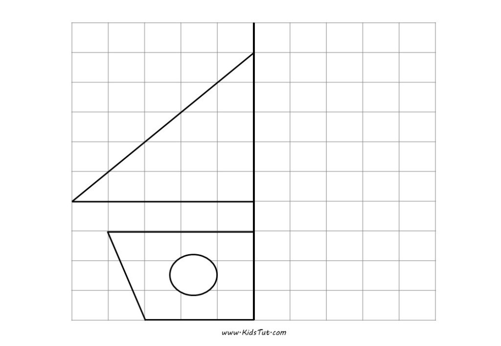 Simple Symmetry Drawing Worksheets for kids - KidsTut