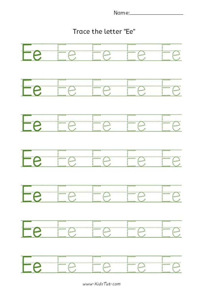 Printable Trace the Letters Worksheets for Kids - KidsTut