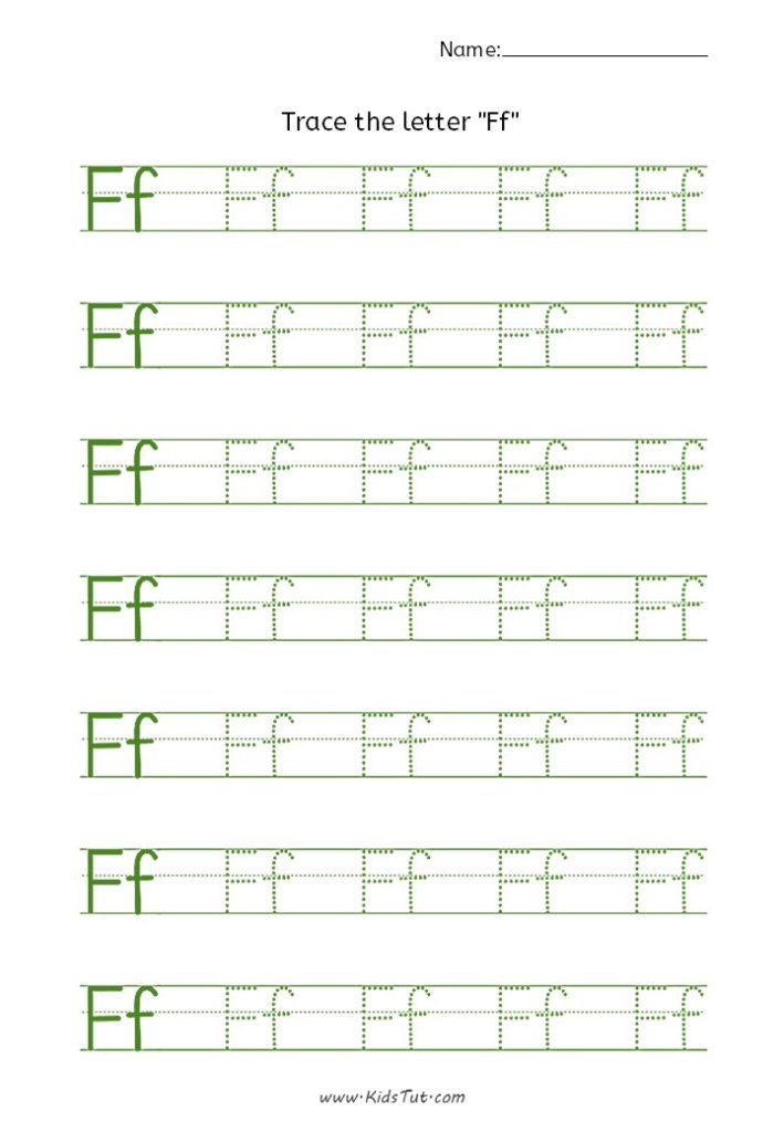 Printable Trace the Letters Worksheets for Kids - KidsTut