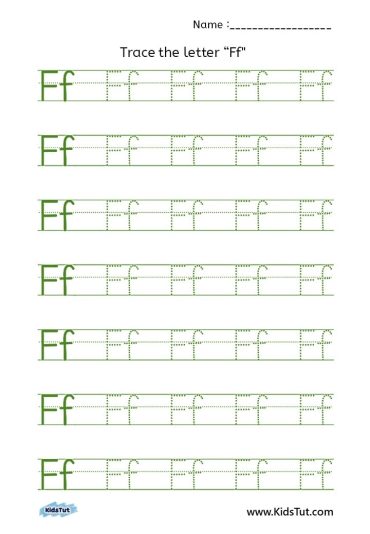 Free Trace the Letters Worksheets for Kids - KidsTut