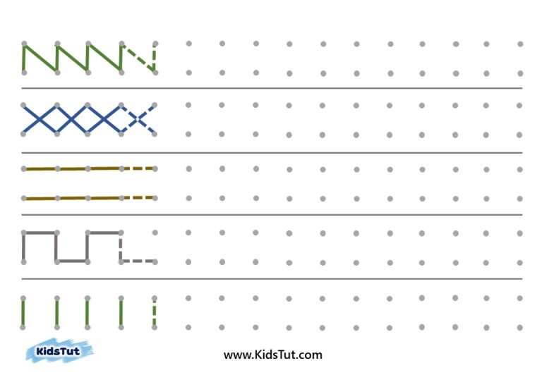 Free Printable Pre-writing worksheets for kids - KidsTut