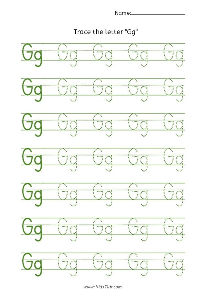 Printable Trace the Letters Worksheets for Kids - KidsTut
