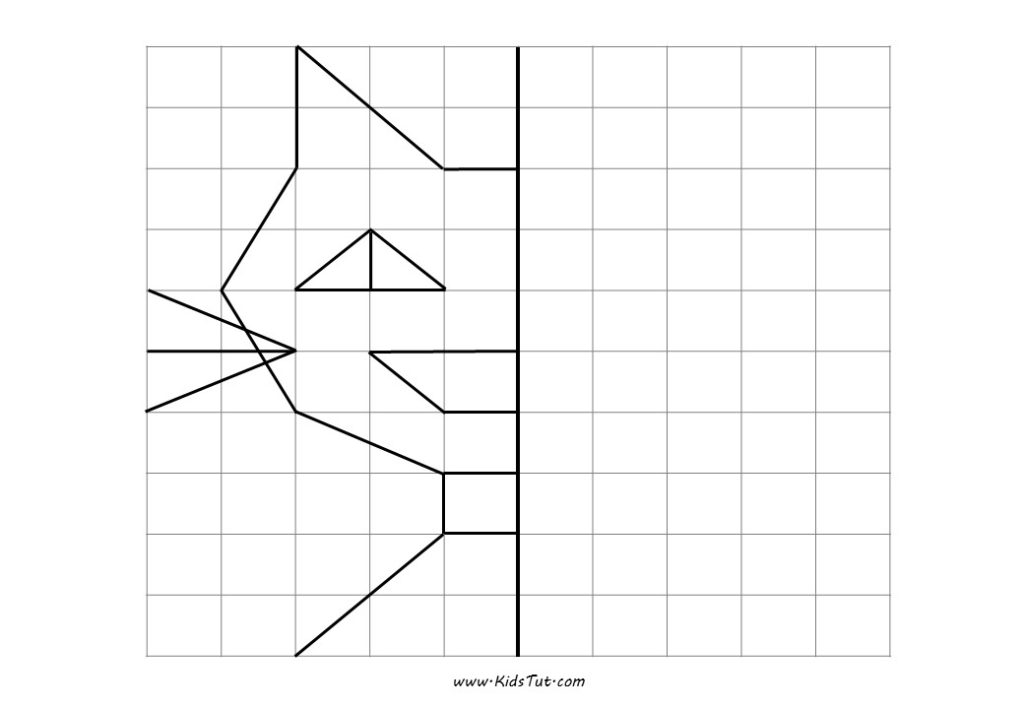 Simple Symmetry Drawing Worksheets for kids - KidsTut