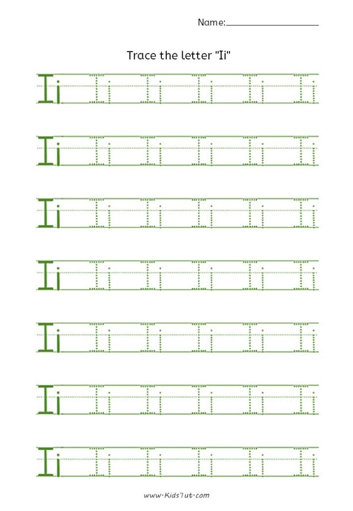Printable Trace the Letters Worksheets for Kids - KidsTut