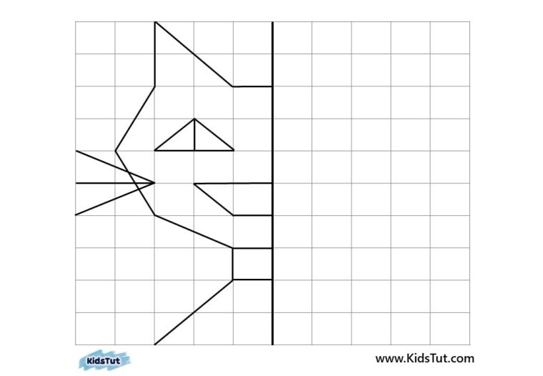 Simple Symmetry Drawing Worksheets for kids - KidsTut