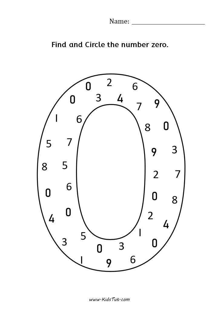 Number Search: Find and Circle Worksheets for kids - KidsTut