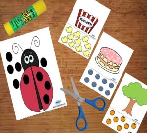 Easy Cut and Paste Activity Sheets for Kids - KidsTut