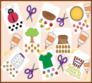 Fun Cut and Paste Activity Sheets for Kids - KidsTut