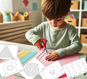 Free Printable Cutting Practice Worksheets - KidsTut