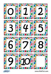 Free Colorful 1-10 Number Charts for Kids - KidsTut