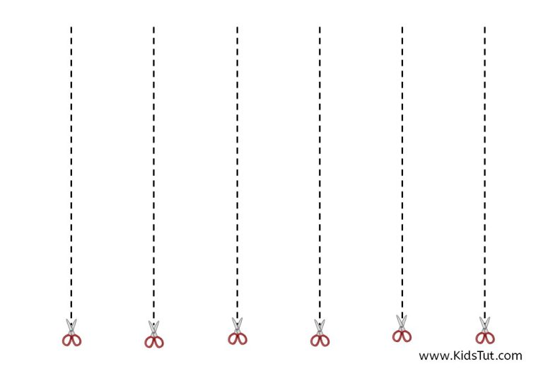 Free Printable Cutting Practice Worksheets - KidsTut