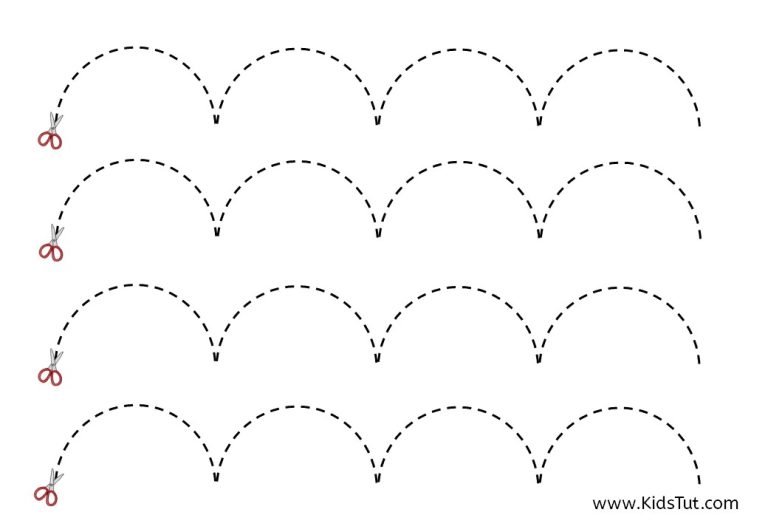 Free Printable Cutting Practice Worksheets - KidsTut