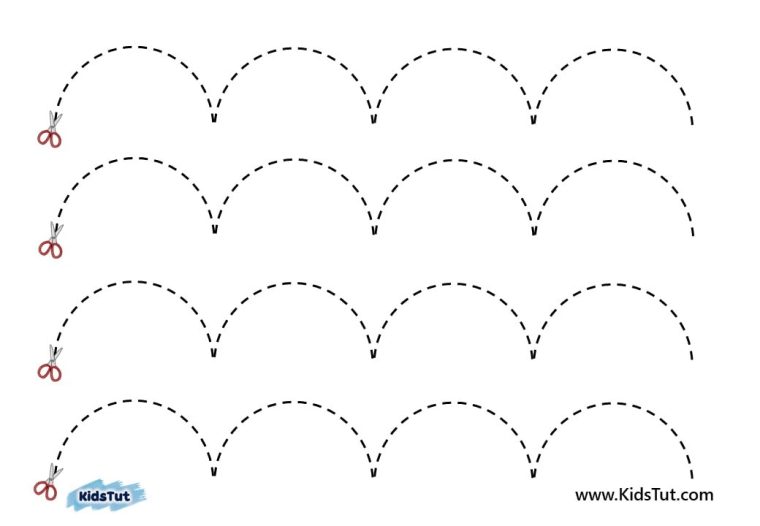 Free Printable Cutting Practice Worksheets - KidsTut