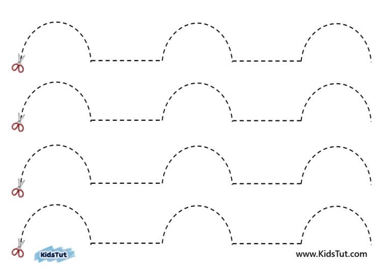 Free Printable Cutting Practice Worksheets - KidsTut