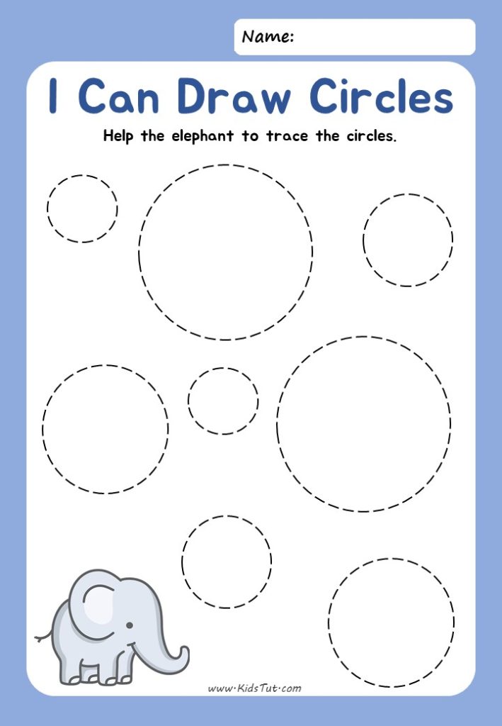 Shape Tracing workbook for kids: I can draw Shapes - KidsTut
