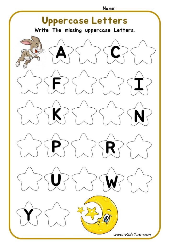 Free Missing Letters in Alphabet for Kids - KidsTut
