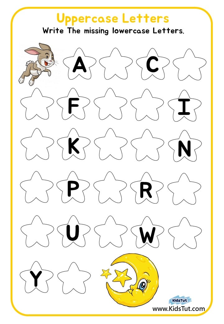 Free Missing Letters in Alphabet for Kids - KidsTut