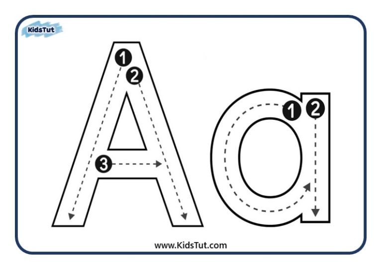 Free Alphabet Handwriting Practice cards for kids - KidsTut