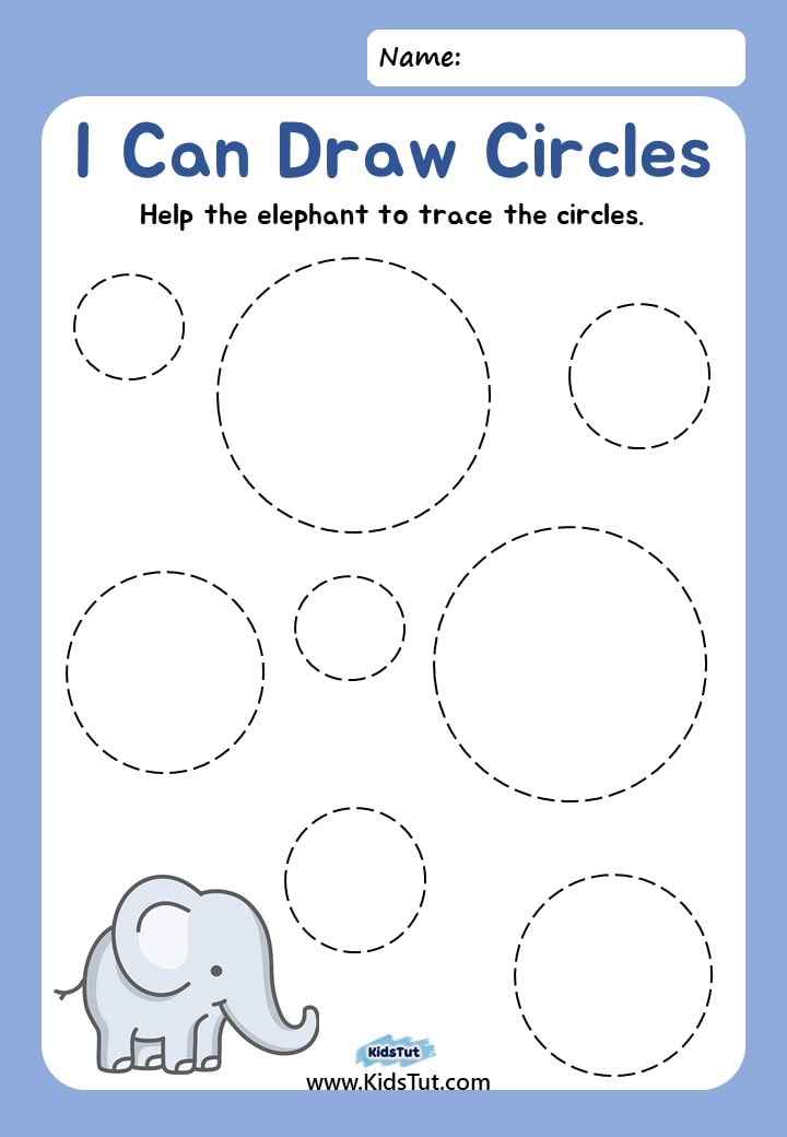 Shape Tracing workbook for kids: I can draw Shapes - KidsTut
