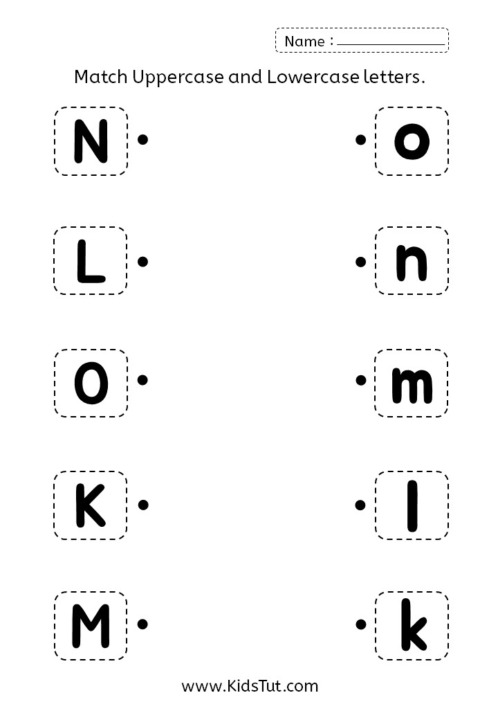 Match the Uppercase and Lowercase letters - KidsTut