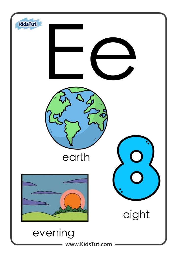Easy ‘E’ Words with Simple Examples for Kids - KidsTut