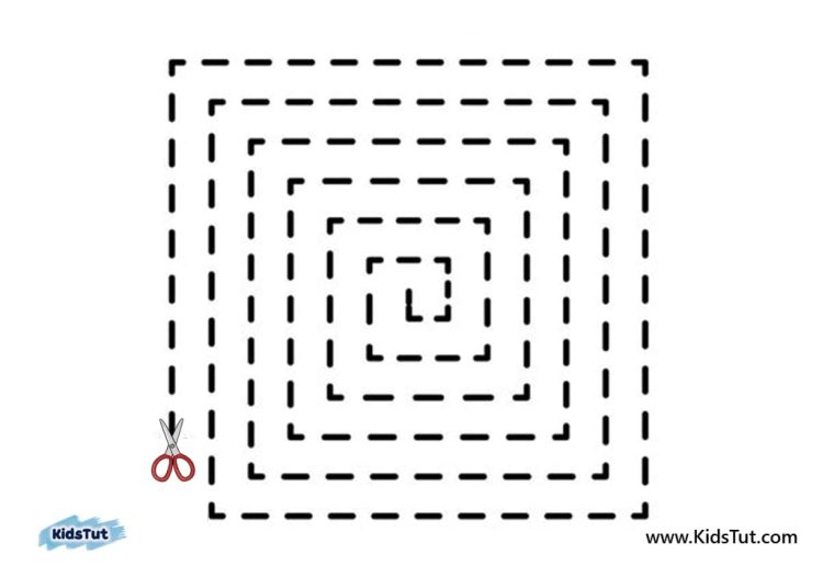 Free Printable Cutting Practice Worksheets - KidsTut