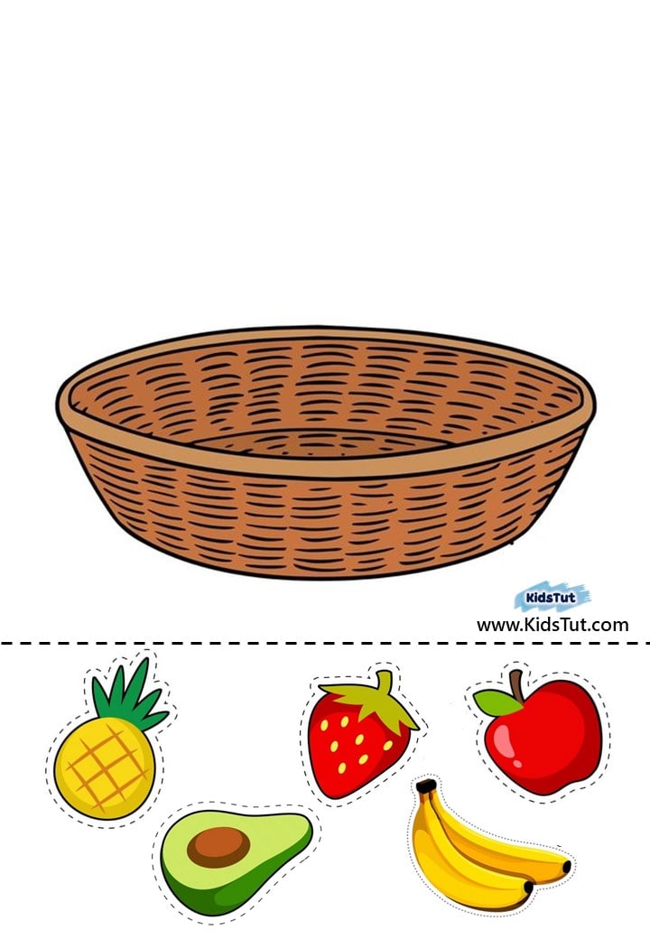 Easy Cut and Paste Activity Sheets for Kids - KidsTut