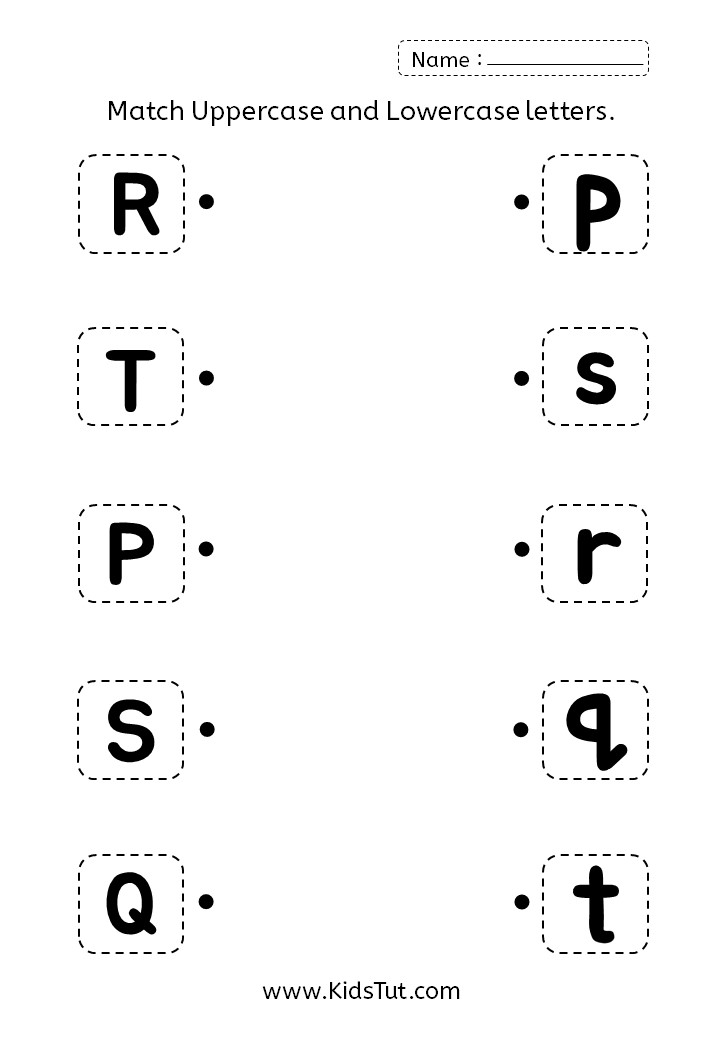 Match the Uppercase and Lowercase letters - KidsTut