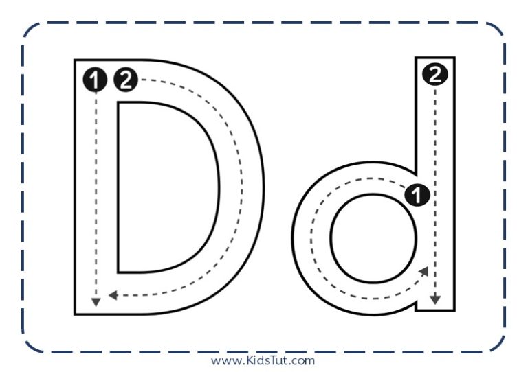 Free Alphabet Handwriting Practice cards for kids - KidsTut