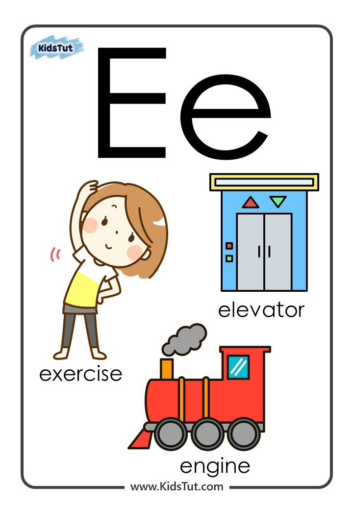 Easy ‘E’ Words with Simple Examples for Kids - KidsTut