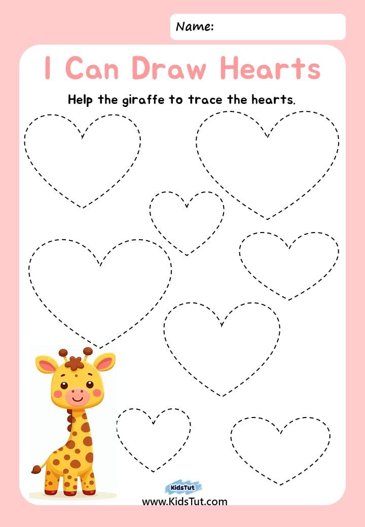 Shape Tracing workbook for kids: I can draw Shapes - KidsTut