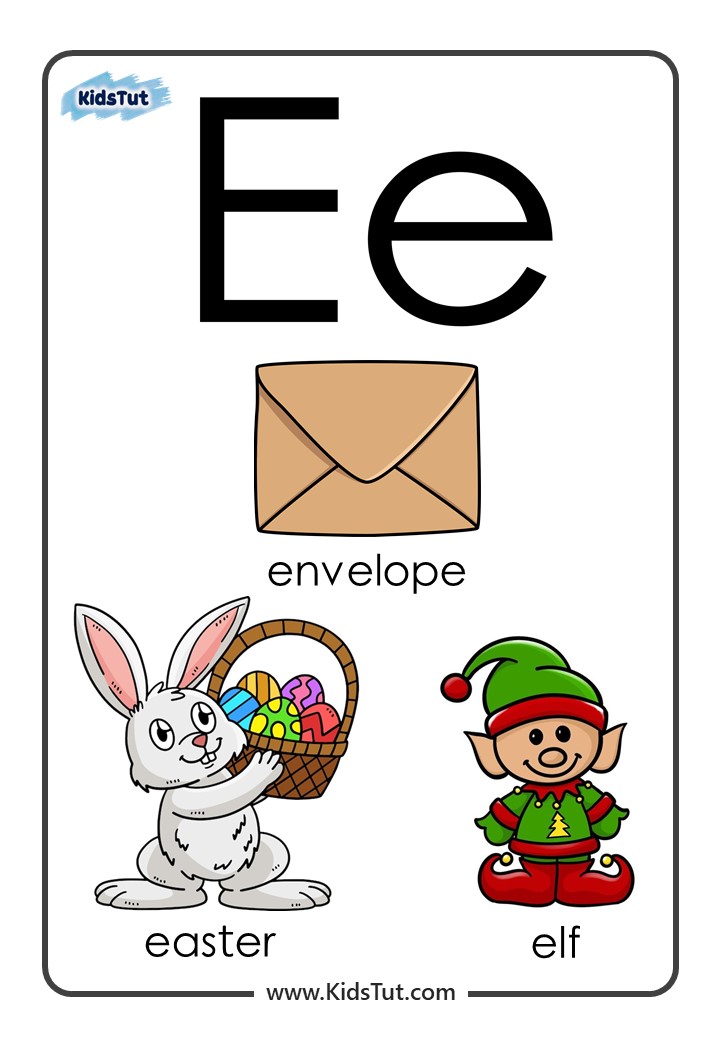 Easy ‘E’ Words with Simple Examples for Kids - KidsTut