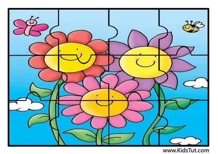 Free Printable Picture Puzzle Cards Set for Kids - KidsTut