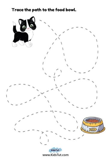 Trace the Path: Tracing Worksheets for Kids - KidsTut