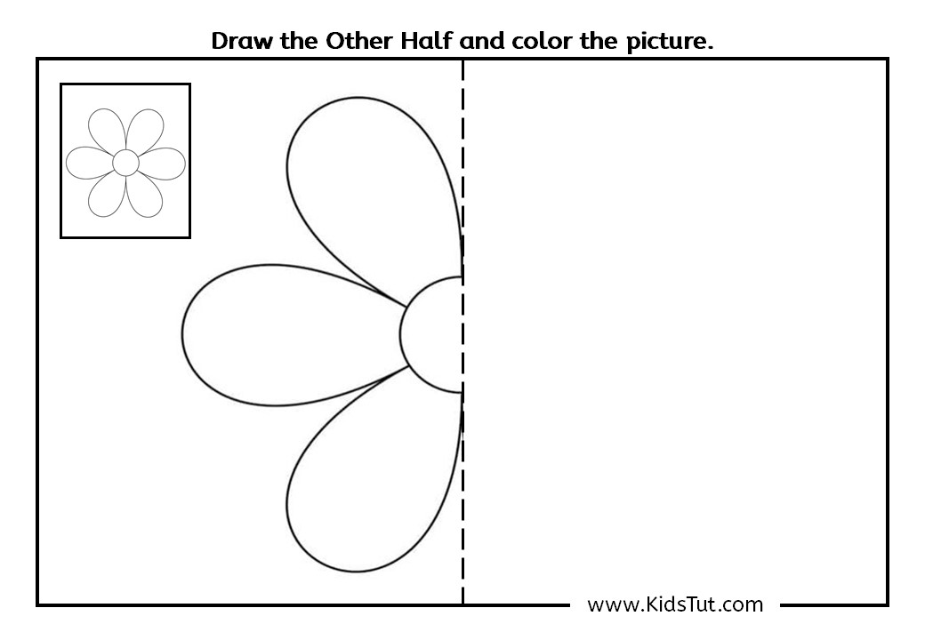 Free Symmetry drawing worksheets for kids - KidsTut