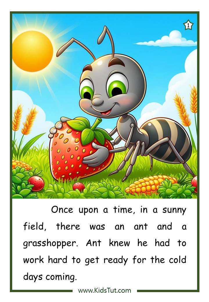 Story Time: The Ant and the Grasshopper - KidsTut