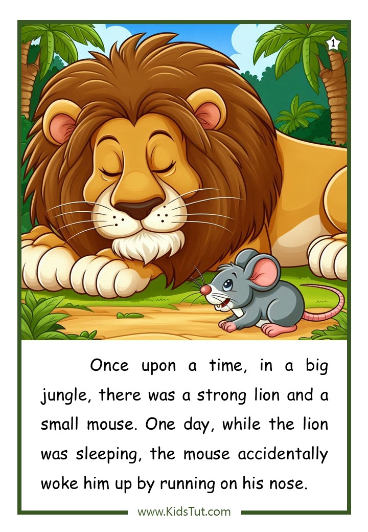 Story Time: The Lion and The Mouse - KidsTut